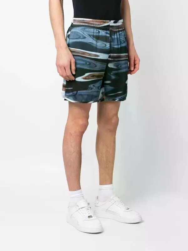 BLUE SKY INN Graphic Print Track Shorts