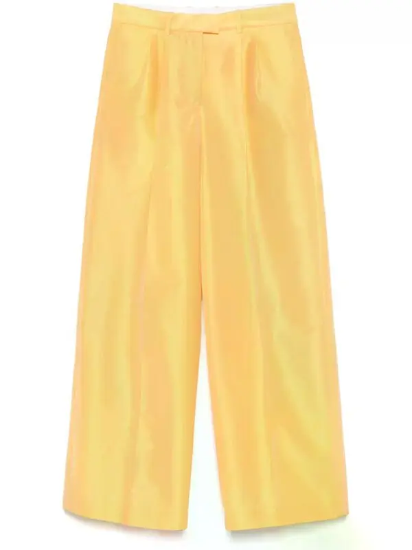 Viktor & Rolf Taffeta Straight Leg Trousers - Yellow