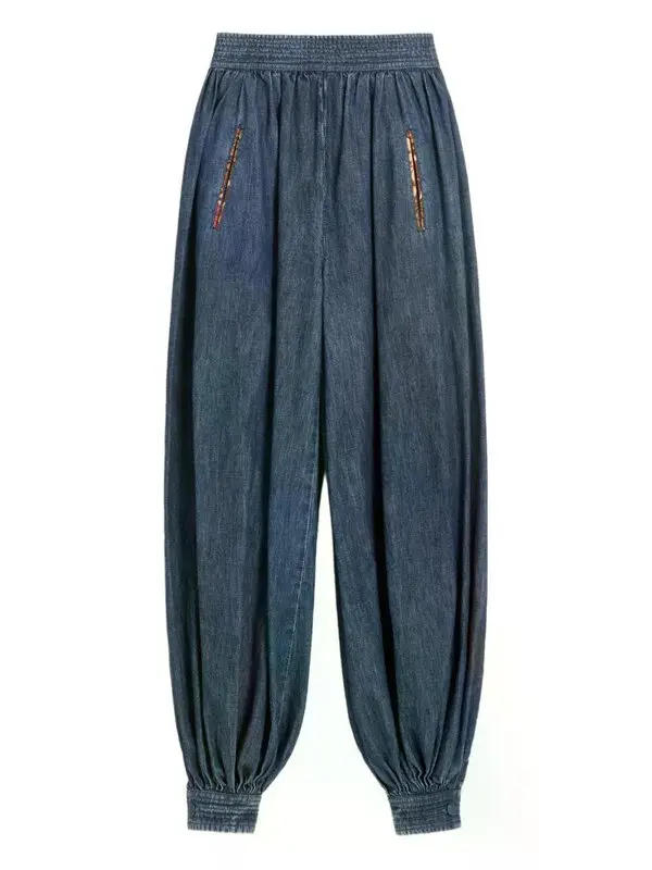 Valentino Garavani Chambray Balloon Trousers - Blue