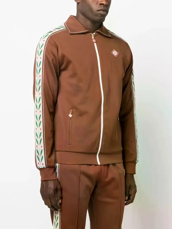 Casablanca Laurel Track Jacket - Brown