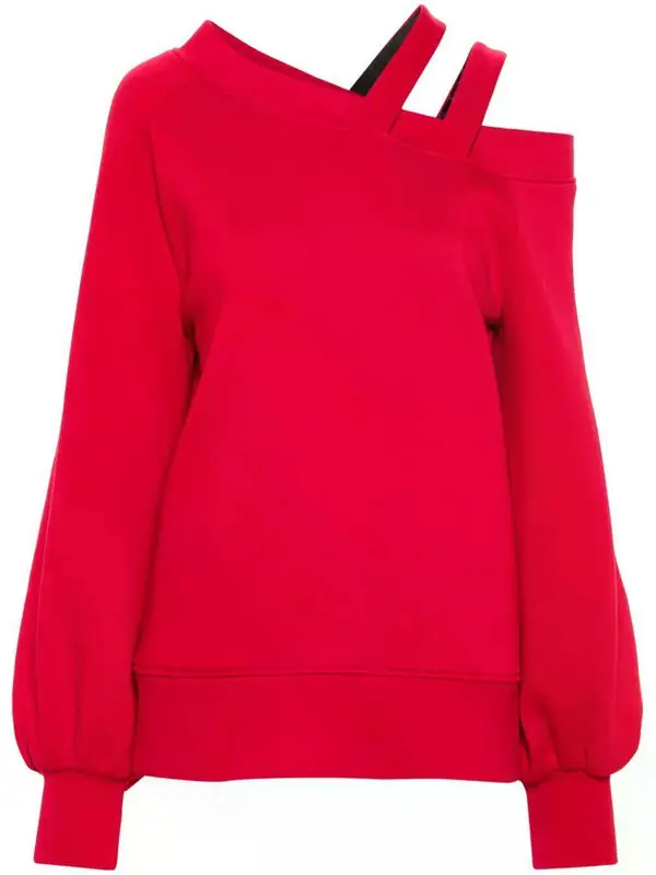 IOANA CIOLACU Sonia Cut-out Sweatshirt - Red