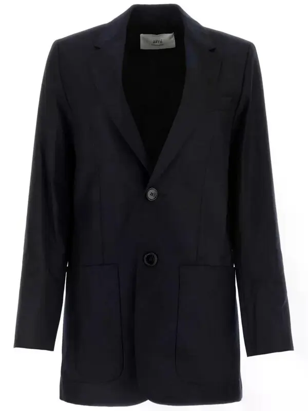 AMI Paris Single-breasted Wool Blazer