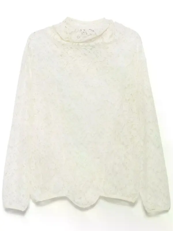 JUNTAE KIM Draped Lace Jumper