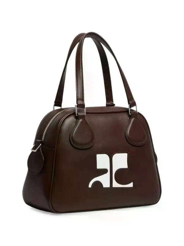 COURREGES Mini Reedition Bowling Bag - Brown
