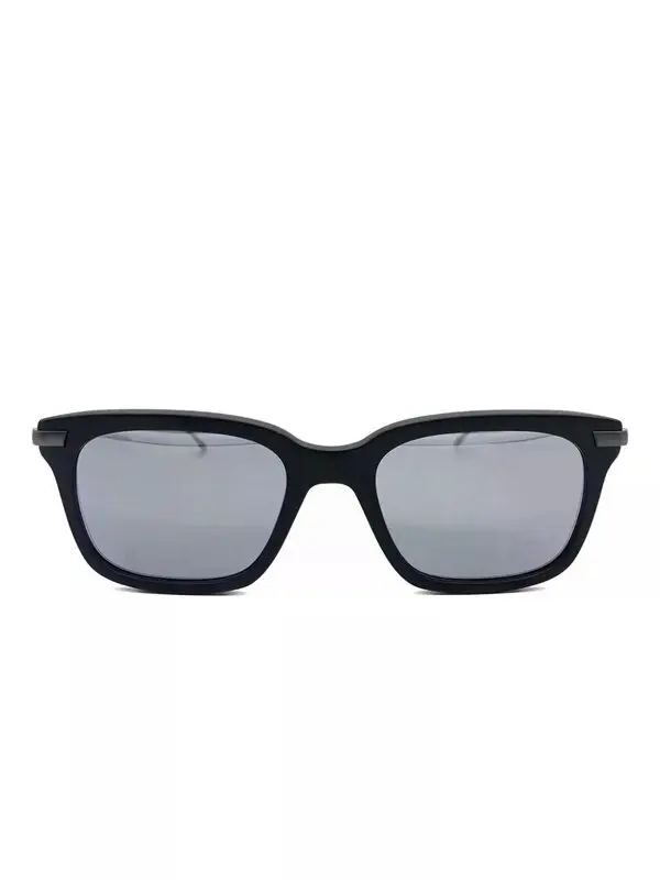 Thom Browne Rectangle Frame Sunglasses - Black