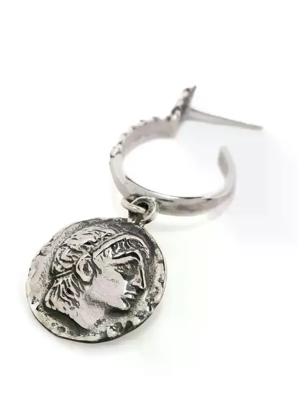Emanuele Bicocchi Sterling Coin Drop Earring