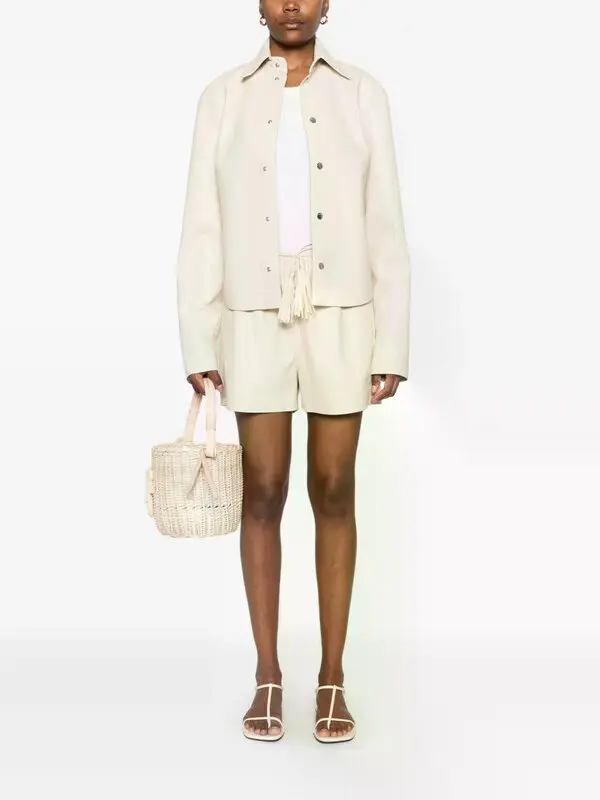Nanushka Faux-leather Shirt Jacket