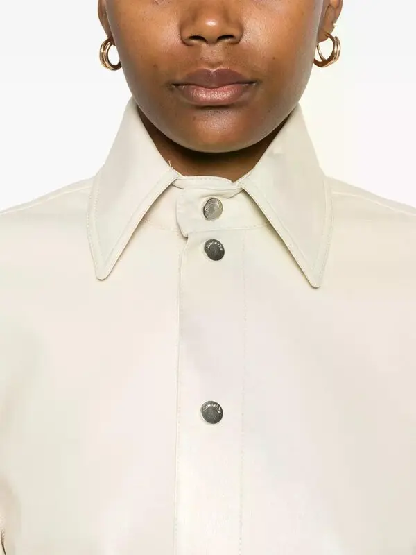 Nanushka Faux-leather Shirt Jacket
