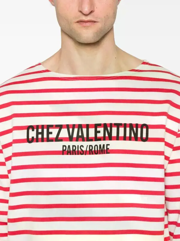 Valentino Garavani Chez -print T-shirt - Red