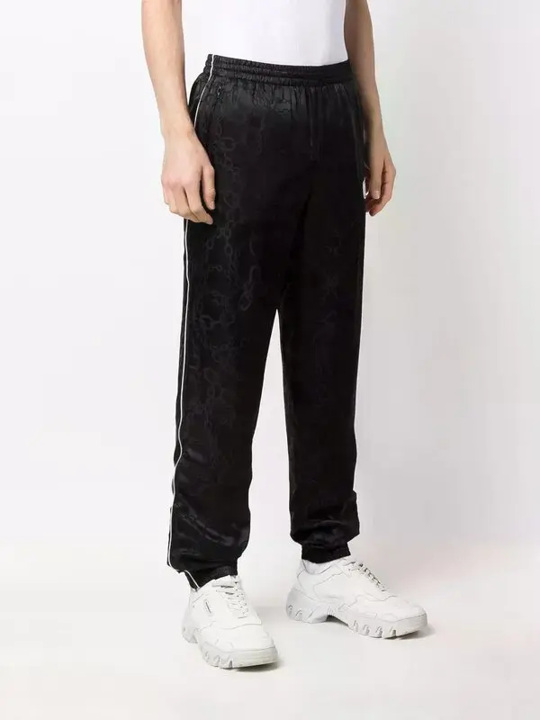 COOL T.M Chain-print Slip-on Track Trousers