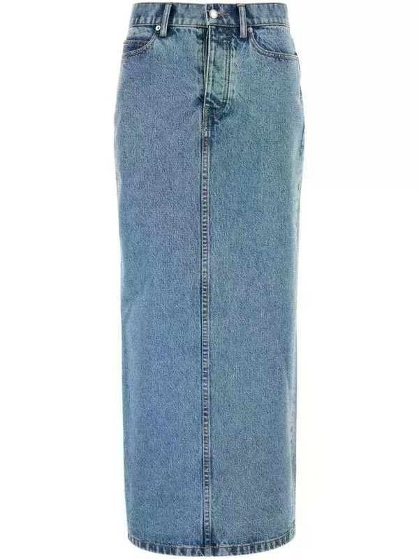 Alexander Wang Embellished Denim Skirt