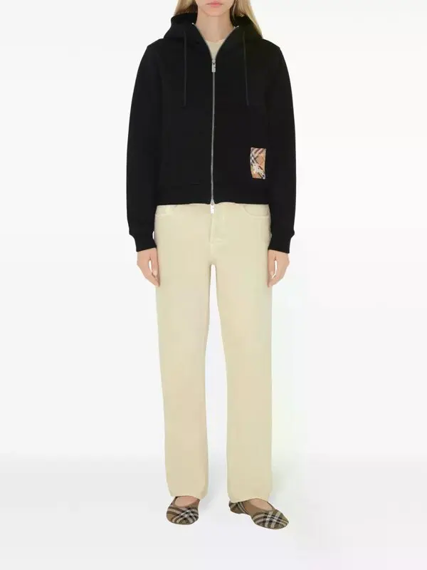 Burberry Check Label Hoodie
