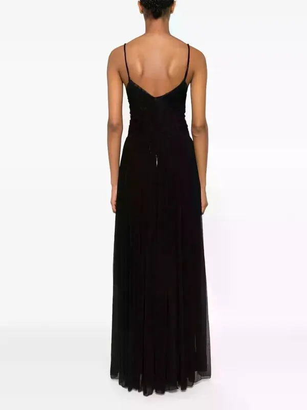 TWINSET Floral Appliqué Maxi Dress