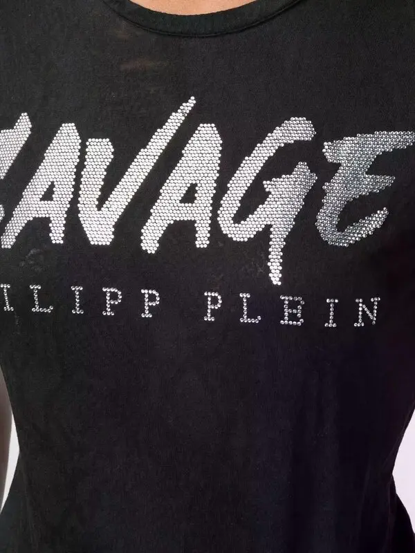 Philipp Plein Sequin-embellished Cotton T-shirt