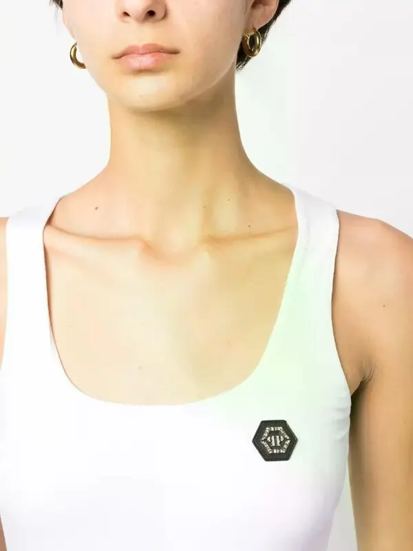 Philipp Plein Logo Patch Tank Top