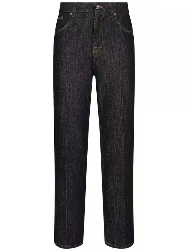 Dolce & Gabbana High-rise Straight Leg Jeans - Blue