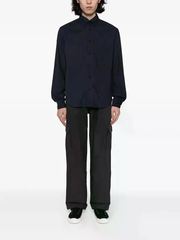 BOSS Long-sleeve Cotton Corduroy Shirt