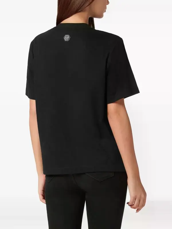 Philipp Plein Crystal Embellished Crewneck T-shirt - Black
