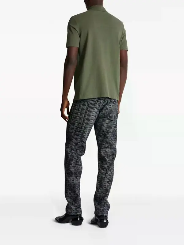 Balmain Embroidered-logo Polo Shirt
