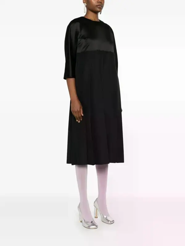 Comme Des Garçons Pleated Midi Dress