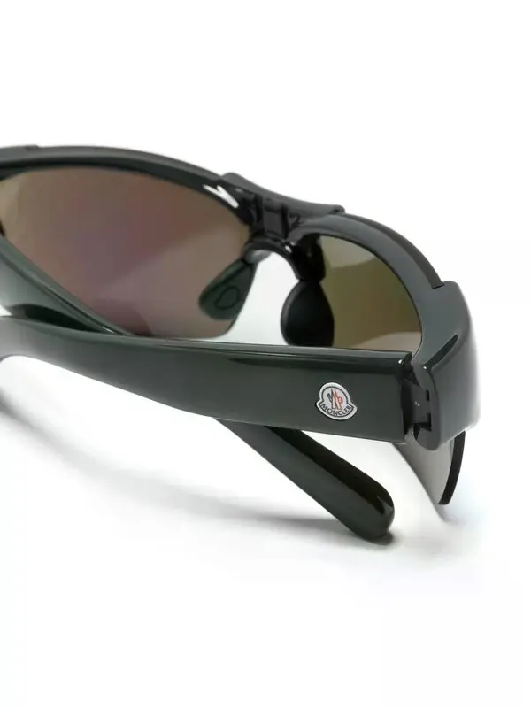 Moncler Spectron Rectangle-frame Sunglasses - Grey