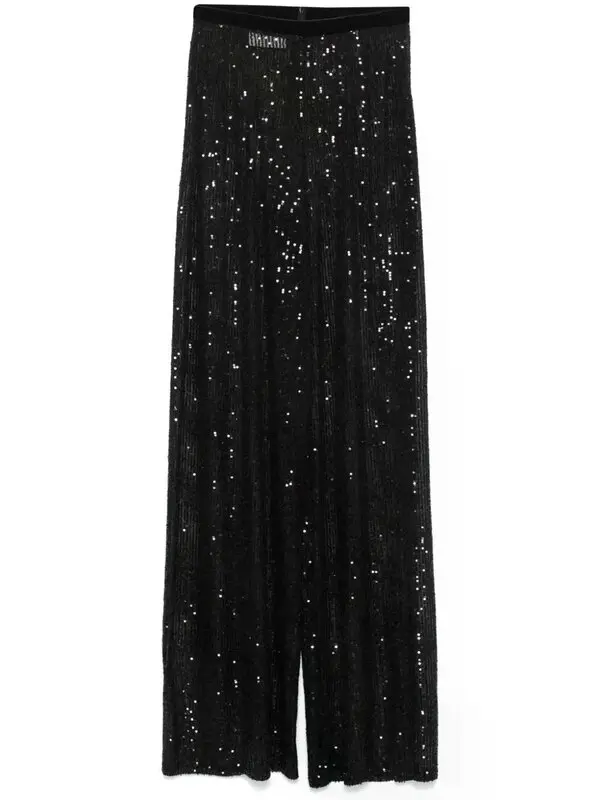 ATU BODY COUTURE Sequinned Palazzo Trousers