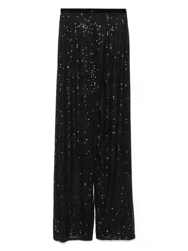 ATU BODY COUTURE Sequinned Palazzo Trousers