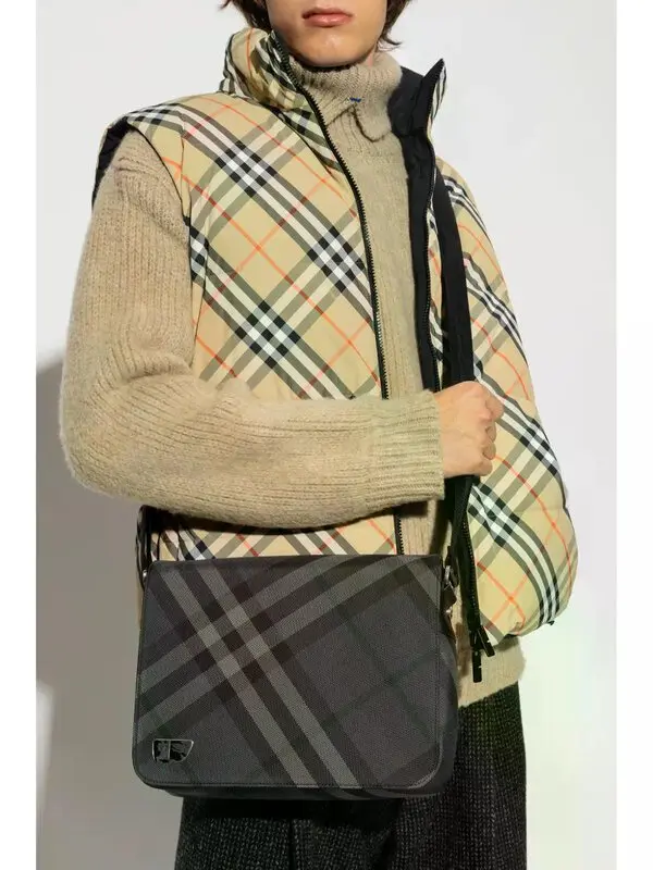 Burberry Checked Tote Bag