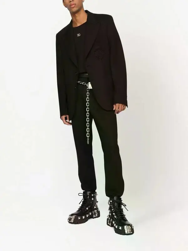 Dolce & Gabbana Heraldic-patch Single-breasted Blazer