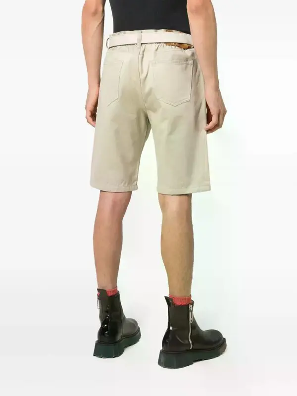 Off-White Belted Bermuda Shorts