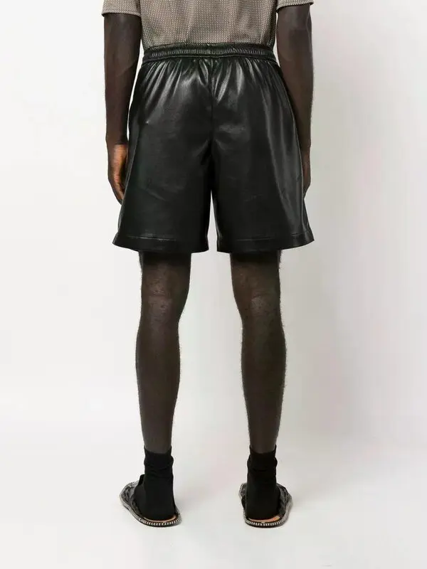 Nanushka Doxxi Vegan Leather Bermuda Shorts