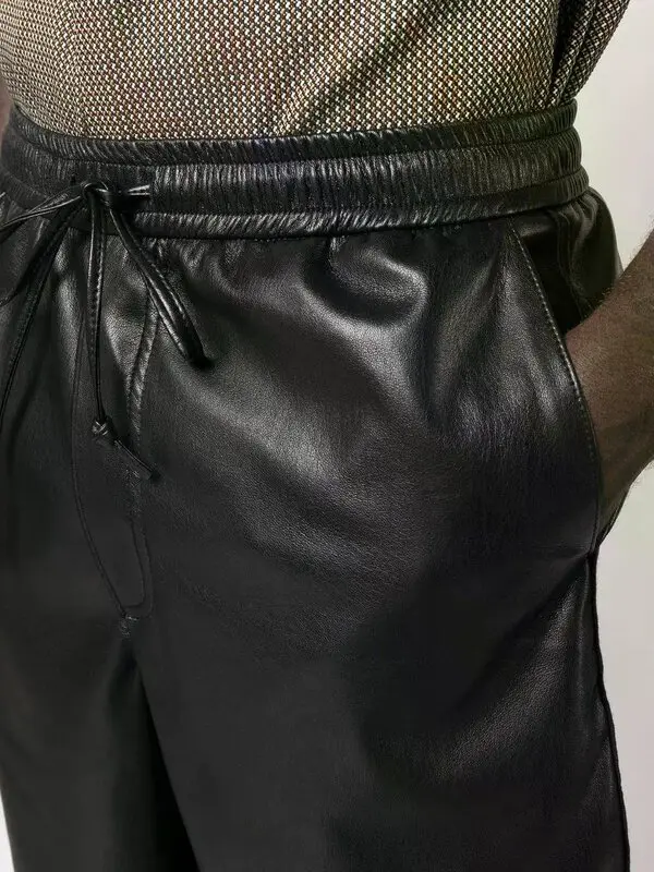 Nanushka Doxxi Vegan Leather Bermuda Shorts