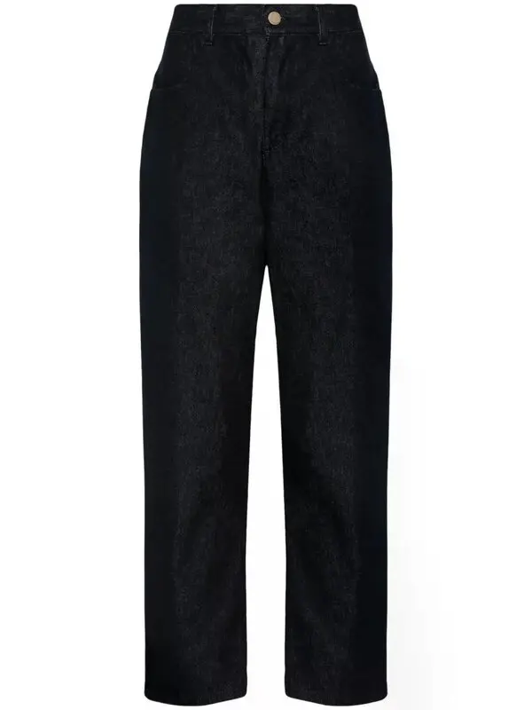 Moncler Logo Patch Tapered Leg Jeans