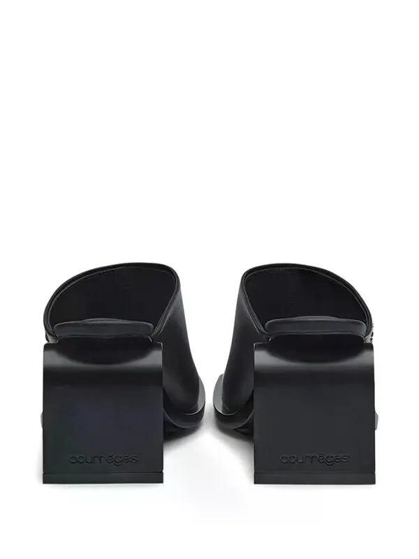 COURREGES Stream 75mm Leather Mules