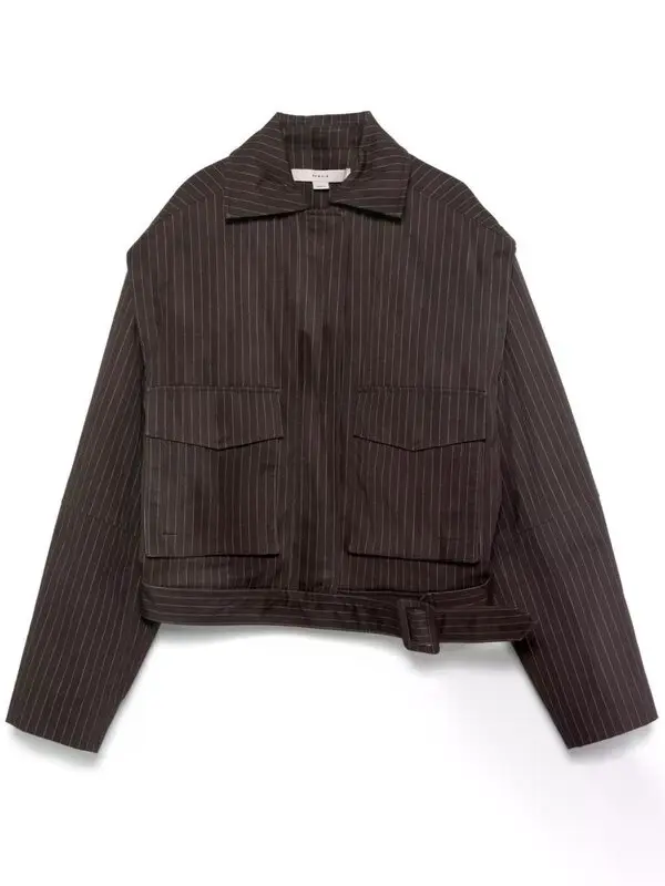 Remain Birger Christensen Pinstriped Bomber Jacket