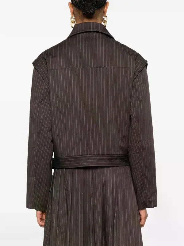 Remain Birger Christensen Pinstriped Bomber Jacket