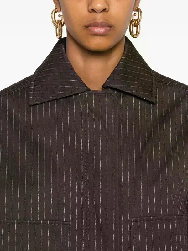 Remain Birger Christensen Pinstriped Bomber Jacket