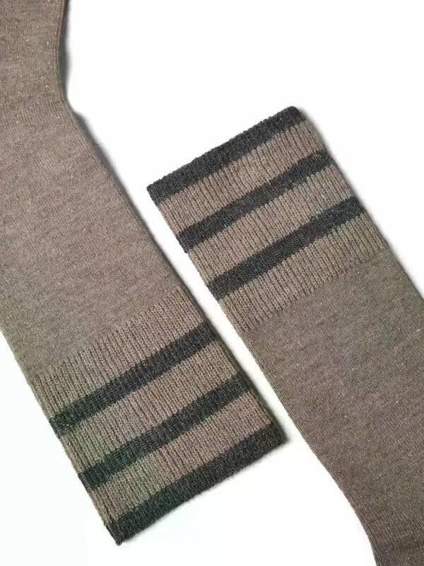Brunello Cucinelli Stripe-detailing Socks - Brown