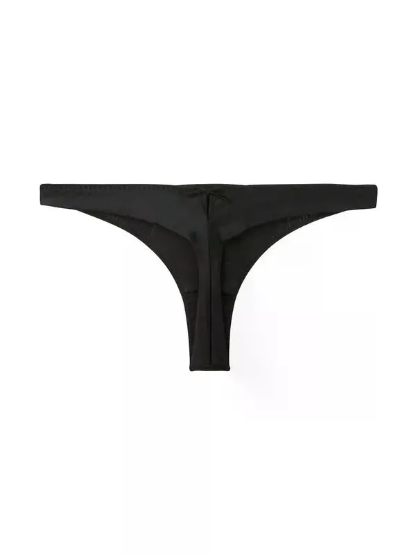 FLEUR DU MAL Luxe Thong - Black