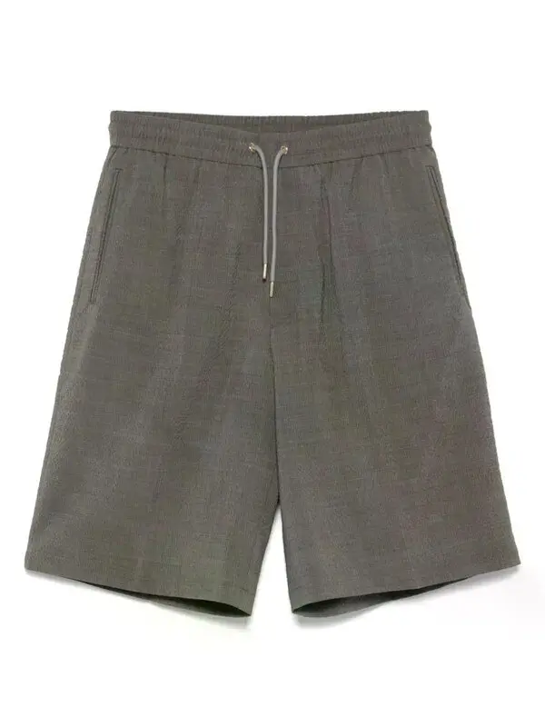 Paul Smith Seersucker Straight-leg Shorts - Grey