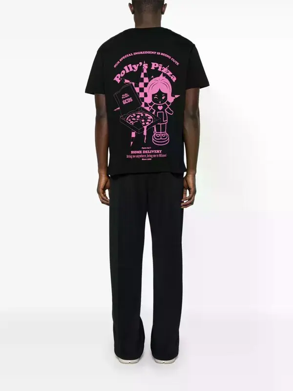 Gcds X Polly Pocket Pizza T-shirt - Black