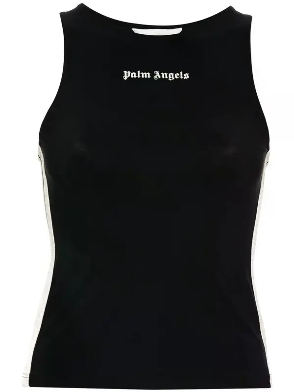 Palm Angels Logo-print Racerback Tank Top