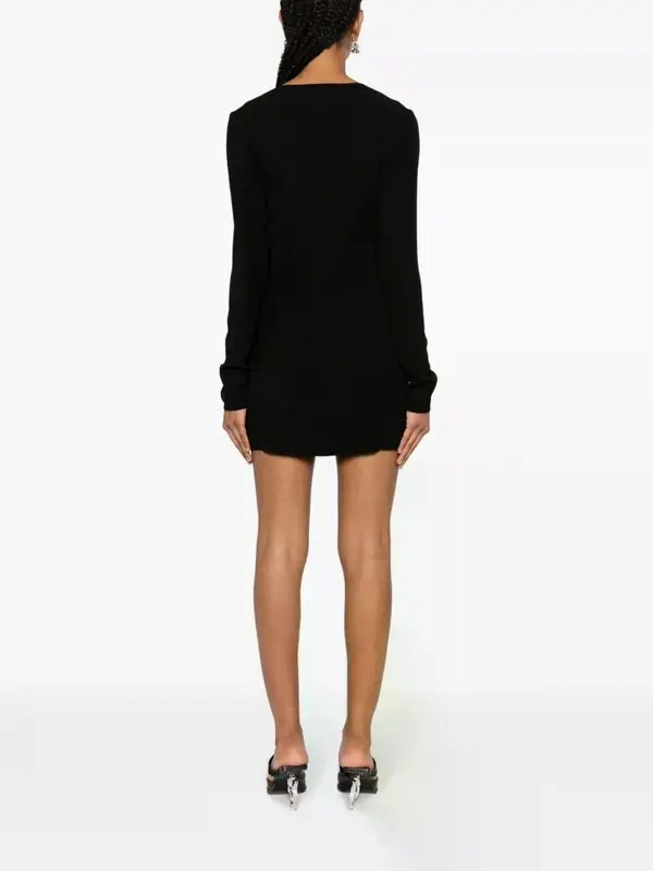 16Arlington Seeran Lace-up Mini Dress