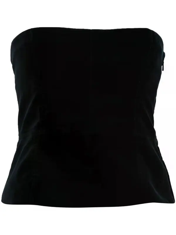 TOM FORD Cotton Velvet Corset - Blue