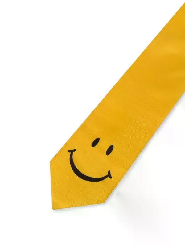 Moschino Smiley Face-motif Neck Tie