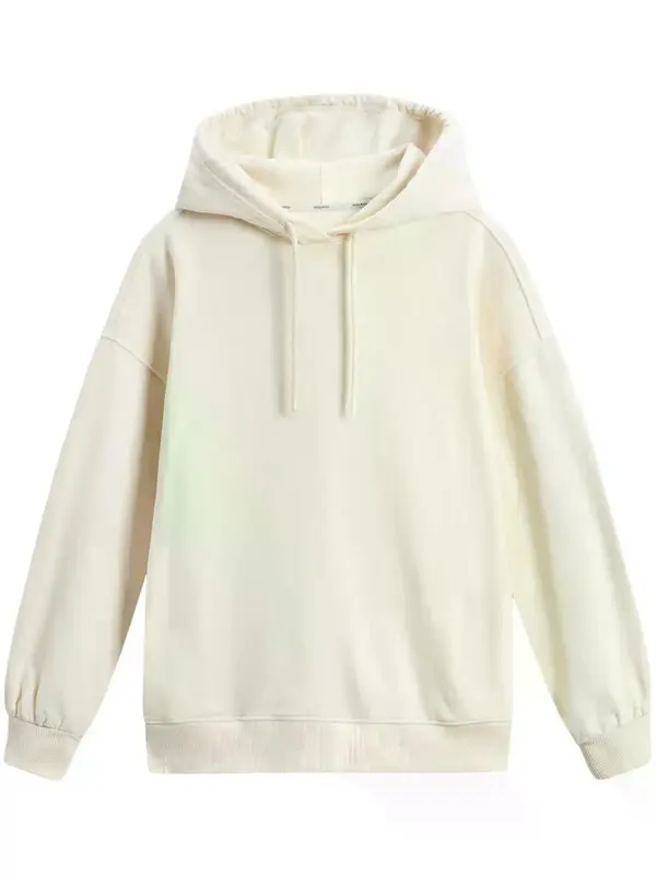 Woolrich Cotton Logo Hoodie - Neutrals