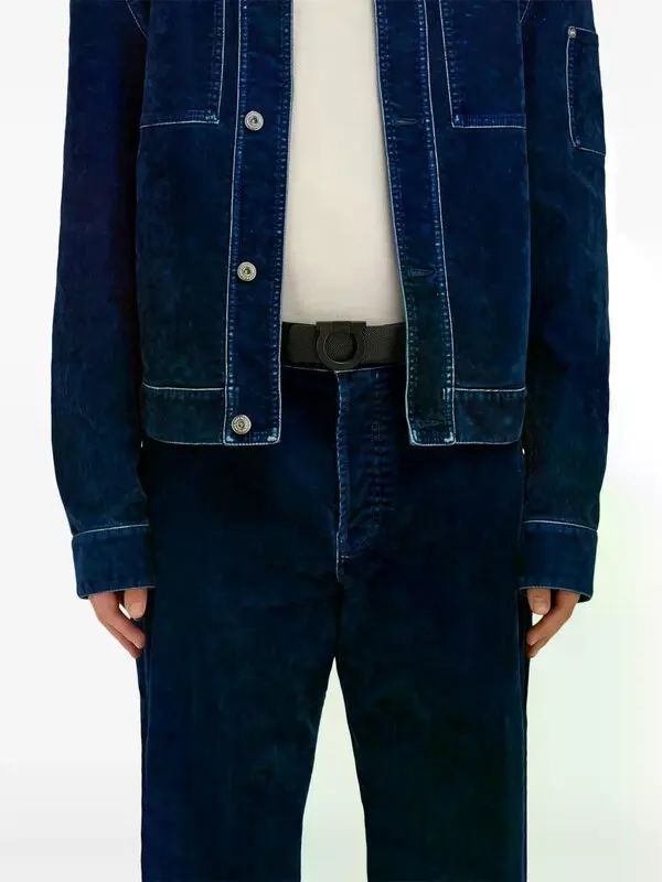 FERRAGAMO Gancini Buckle Leather Belt