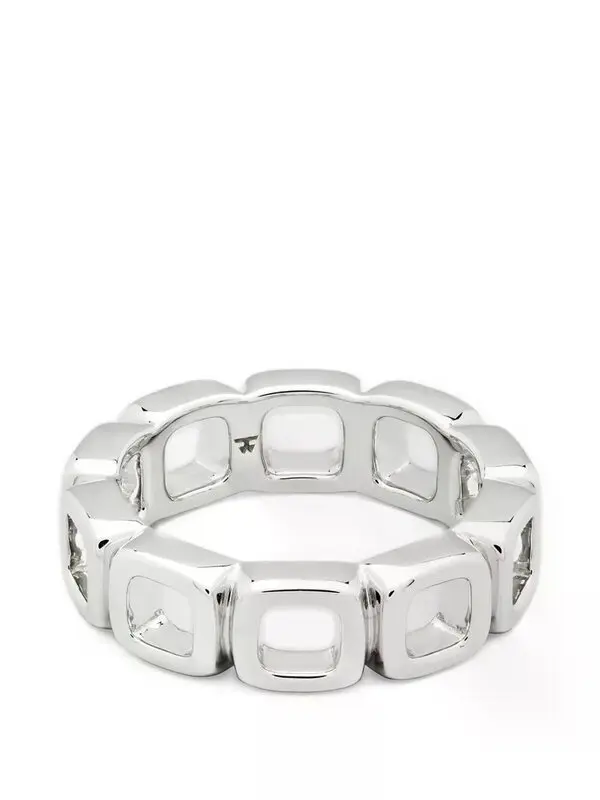 Tom Wood Sterling Cut-out Link Eternity Ring - Silver