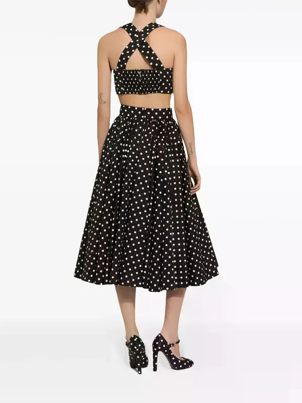 Dolce & Gabbana Polka Dot Corset Top