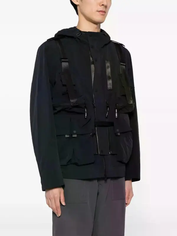 SPOONYARD Detachable Panel Hooded Jacket - Black